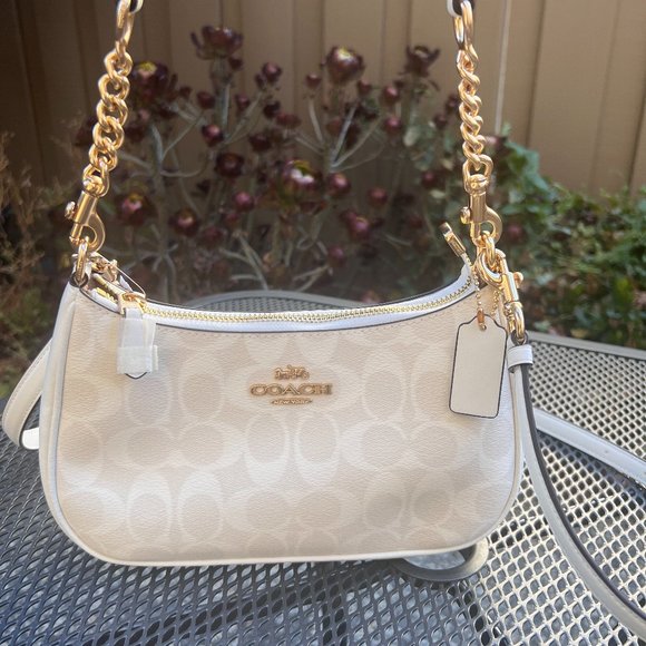 Coach | Bags | Coach Teri Shoulder Bag In Signature Canvas Ca548 | Poshmark